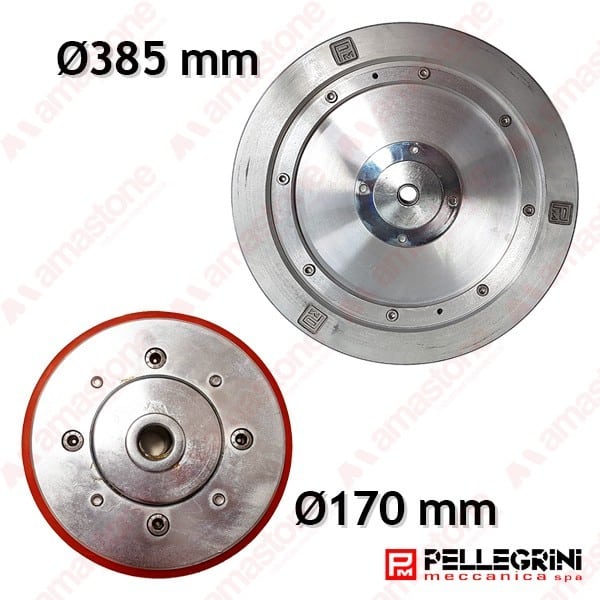 Amastone.com: Aluminium guide wheel Ø 170 / 385 for wire saw