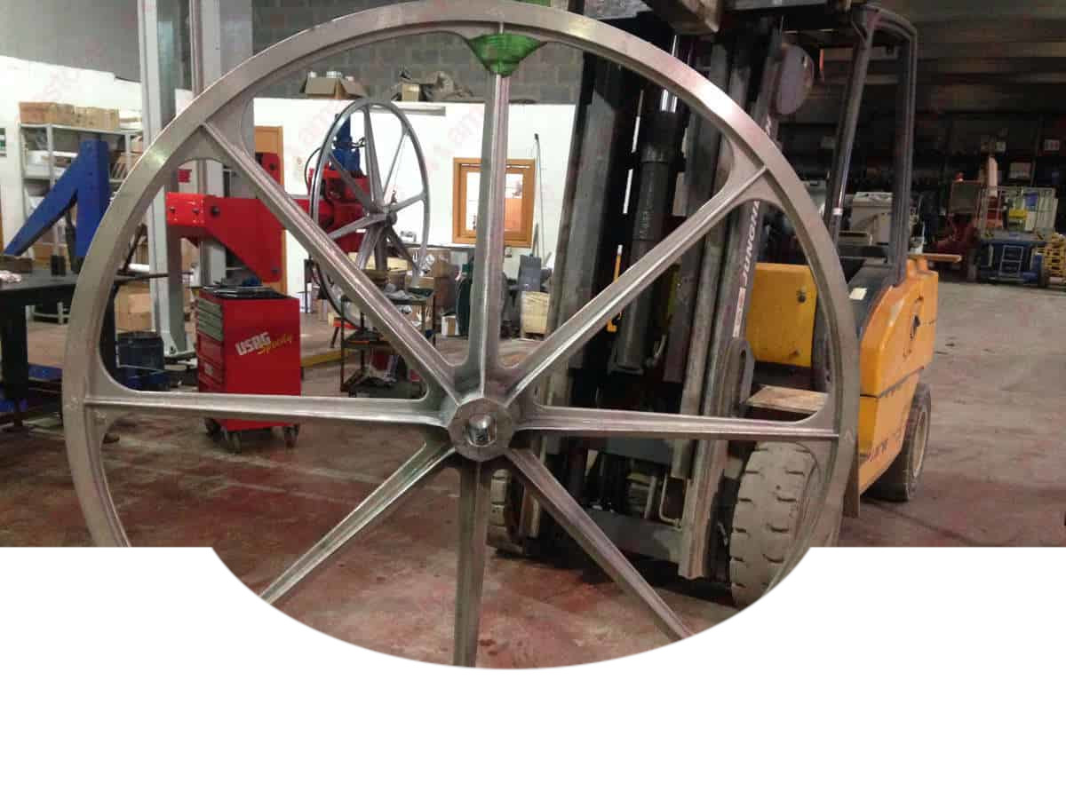 amastone®: Aluminium flywheel for Pellegrini DF2000 wiresaw