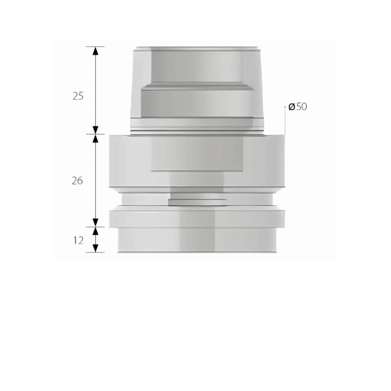 Lisec HSK50E Tool Holder - Stainless Steel - IMS | amastone®