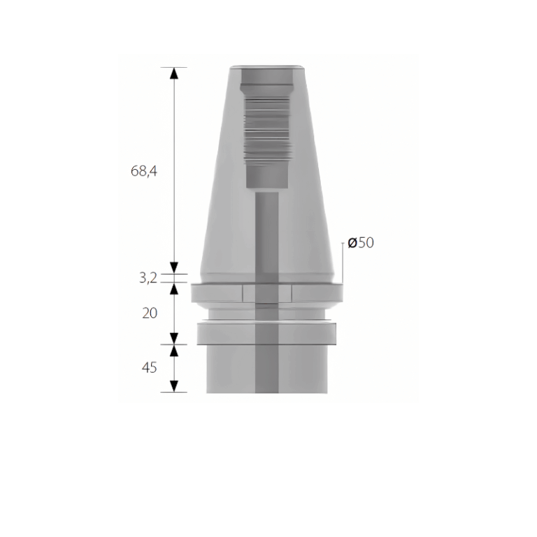 SKG Skill Glass ISO 40 Tool Holder Cone - Stainless Steel - IMS | amastone®